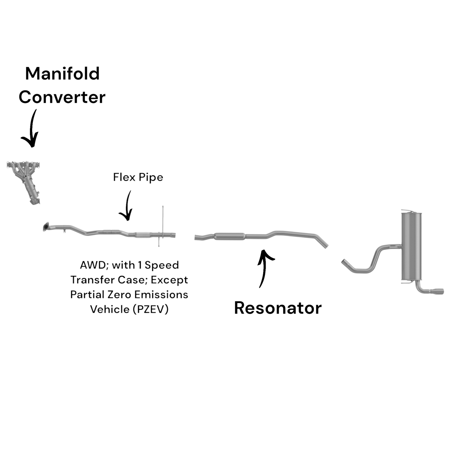 Jeep Cherokee 2.4L (2014-2017) (AWD) (With 1 Speed Transfer Case) (Exc ...