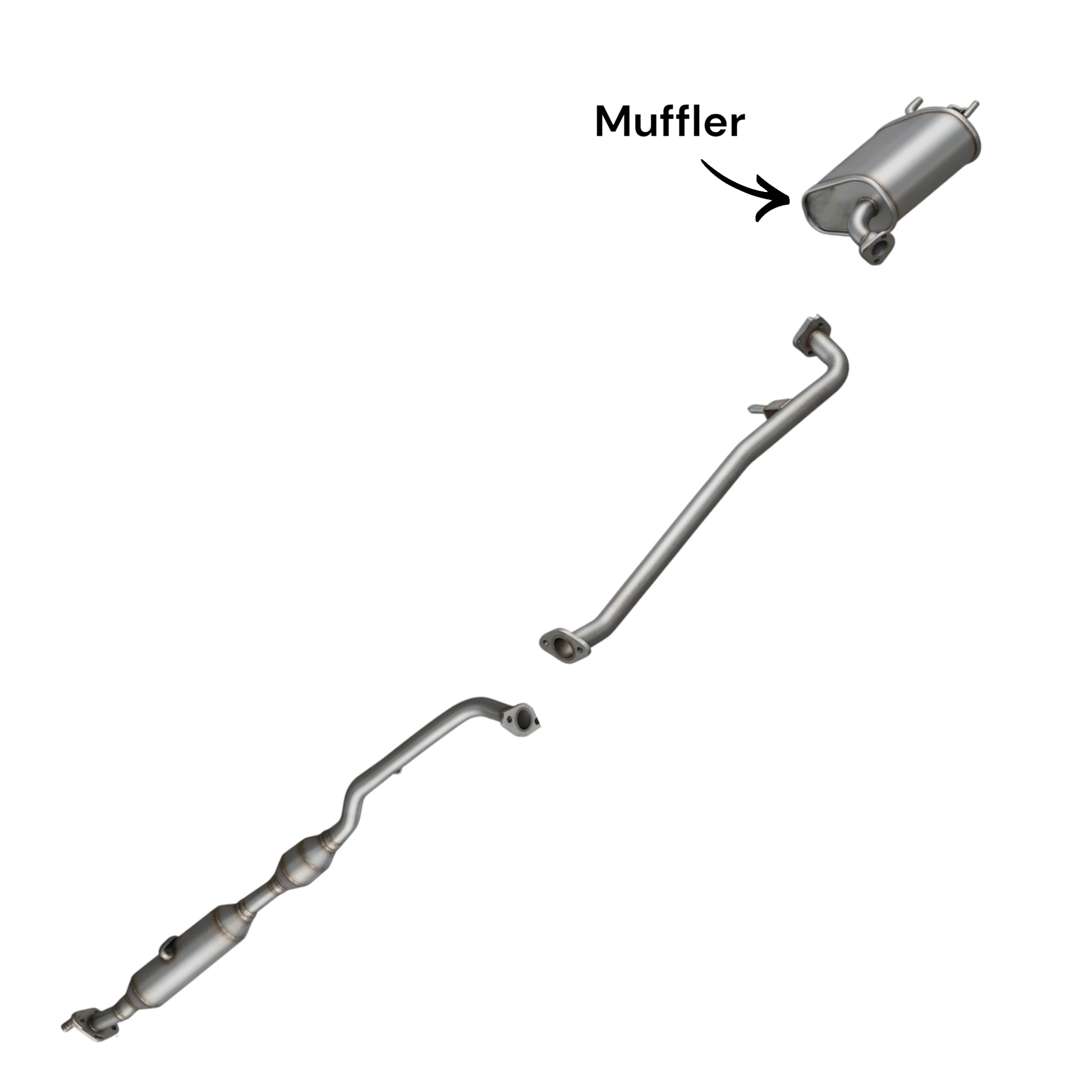 Lexus ES300h 2.5L (2013-2018) (Electric/Gas) Rear Muffler – Exhaust King