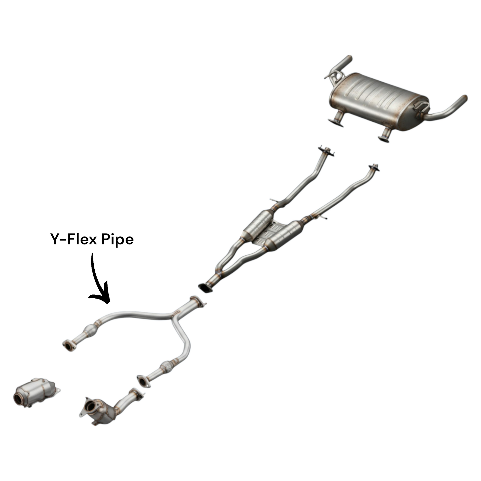 INFINITI FX50 5.0L (2009-2013) (4WD) Flex Y-pipe – Exhaust King
