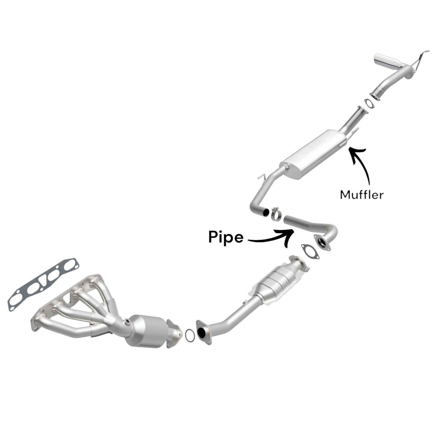 Suzuki Equator 2.5L (2009-2012) Pipe with Muffler – Exhaust King